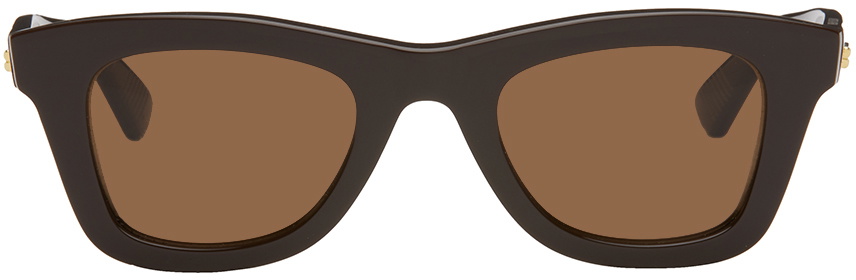 Bottega Veneta Brown Square Sunglasses Bottega Veneta