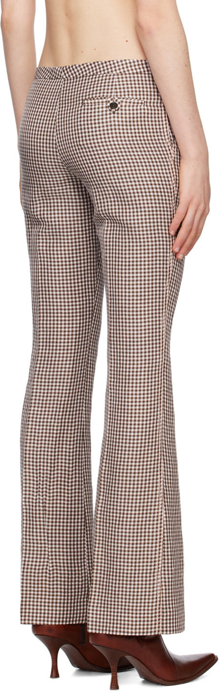 Acne Studios Brown Check Trousers Acne Studios