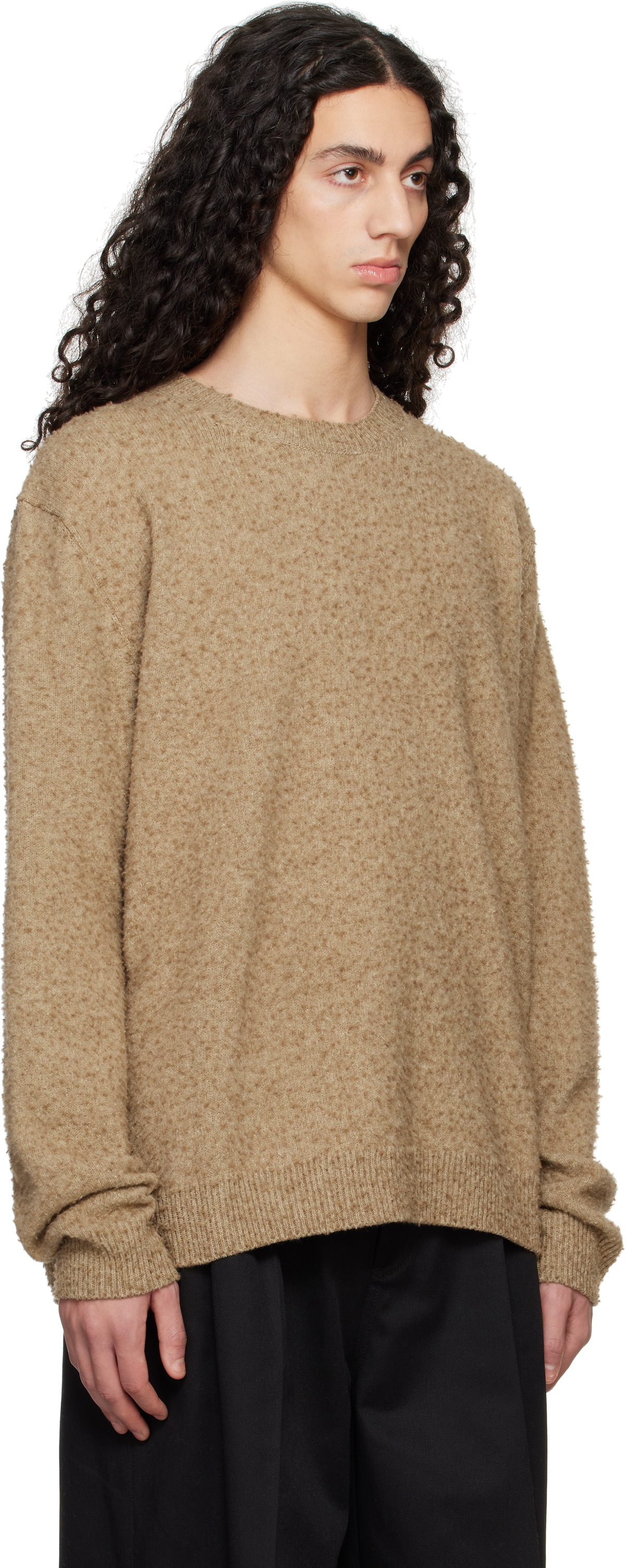Maison Margiela Beige Pilling Sweater Maison Margiela