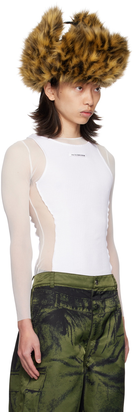 Jean Paul Gaultier Black 'The Leopard Ushanka' Hat Jean Paul Gaultier