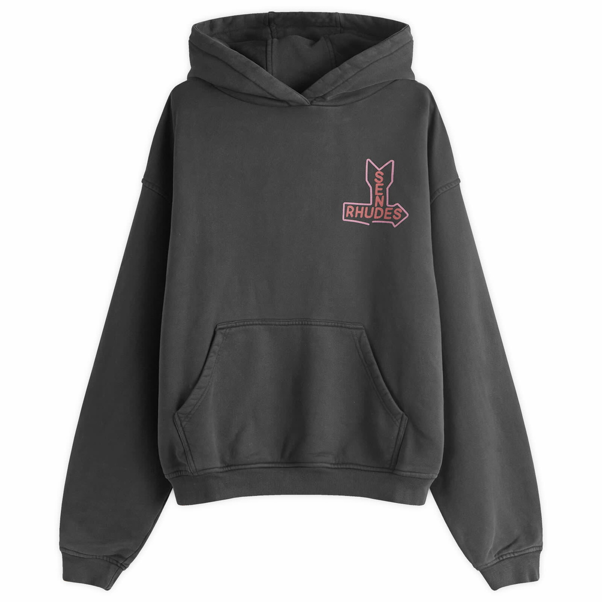 Rhude Men's Send s Hoodie in Vintage Black Rhude