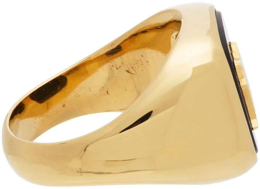 MISBHV Gold Monogram Ring MISBHV