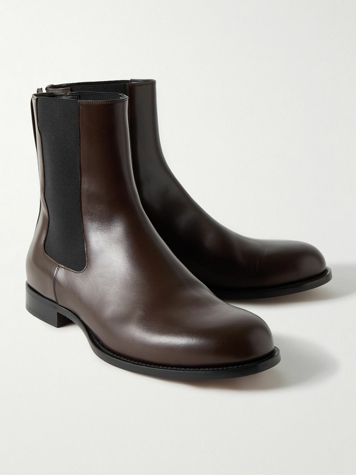 The Row - Novus Leather Chelsea Boots - Brown The Row