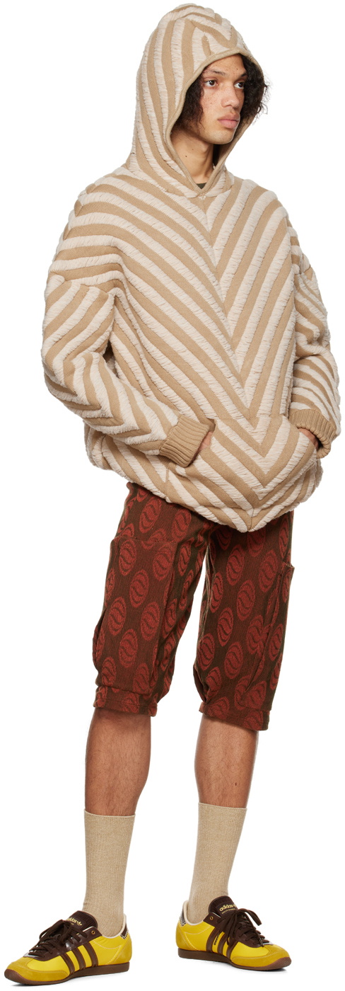 Isa Boulder SSENSE Exclusive Beige Arrow Hoodie Isa Boulder