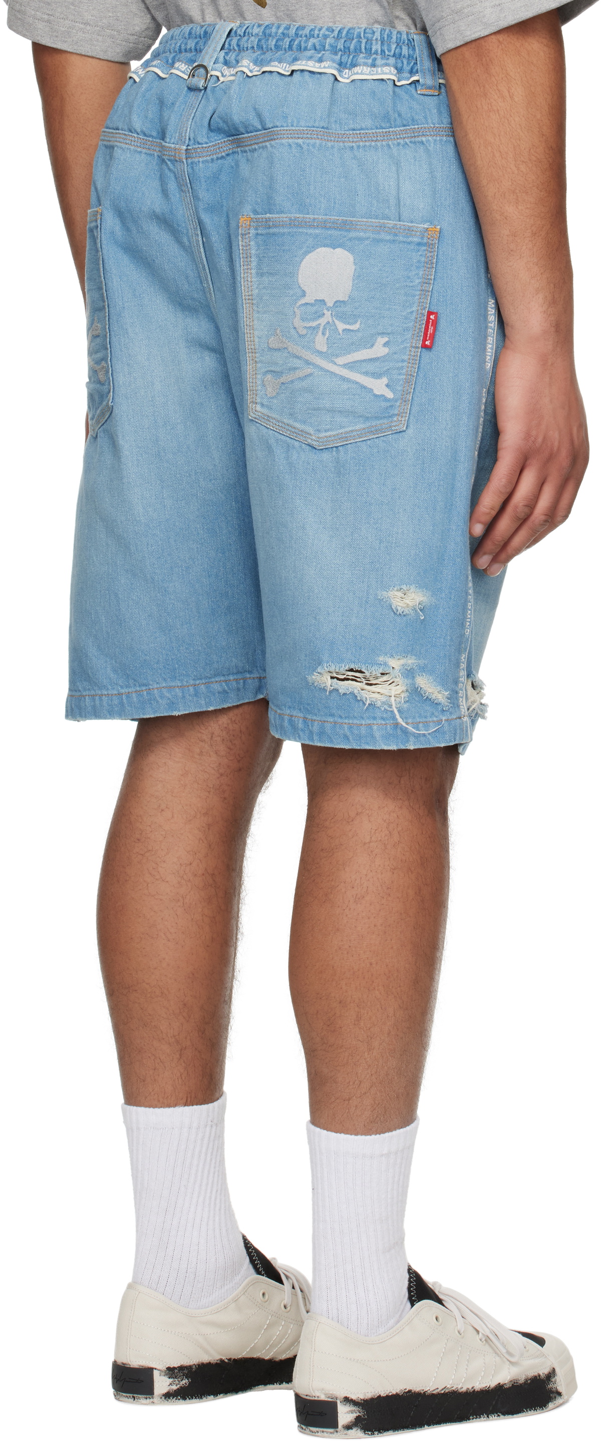 mastermind JAPAN Blue Inside-Out Denim Shorts mastermind JAPAN