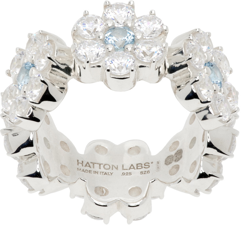 Hatton Labs Silver Daisy Eternity Ring Hatton Labs