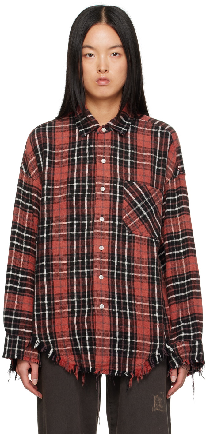 R13 Red Boxy Shirt R13