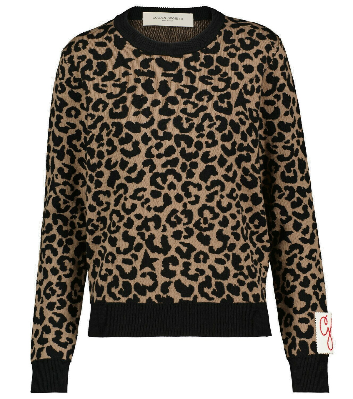 Golden Goose - Leopard-print wool sweater Golden Goose Deluxe Brand