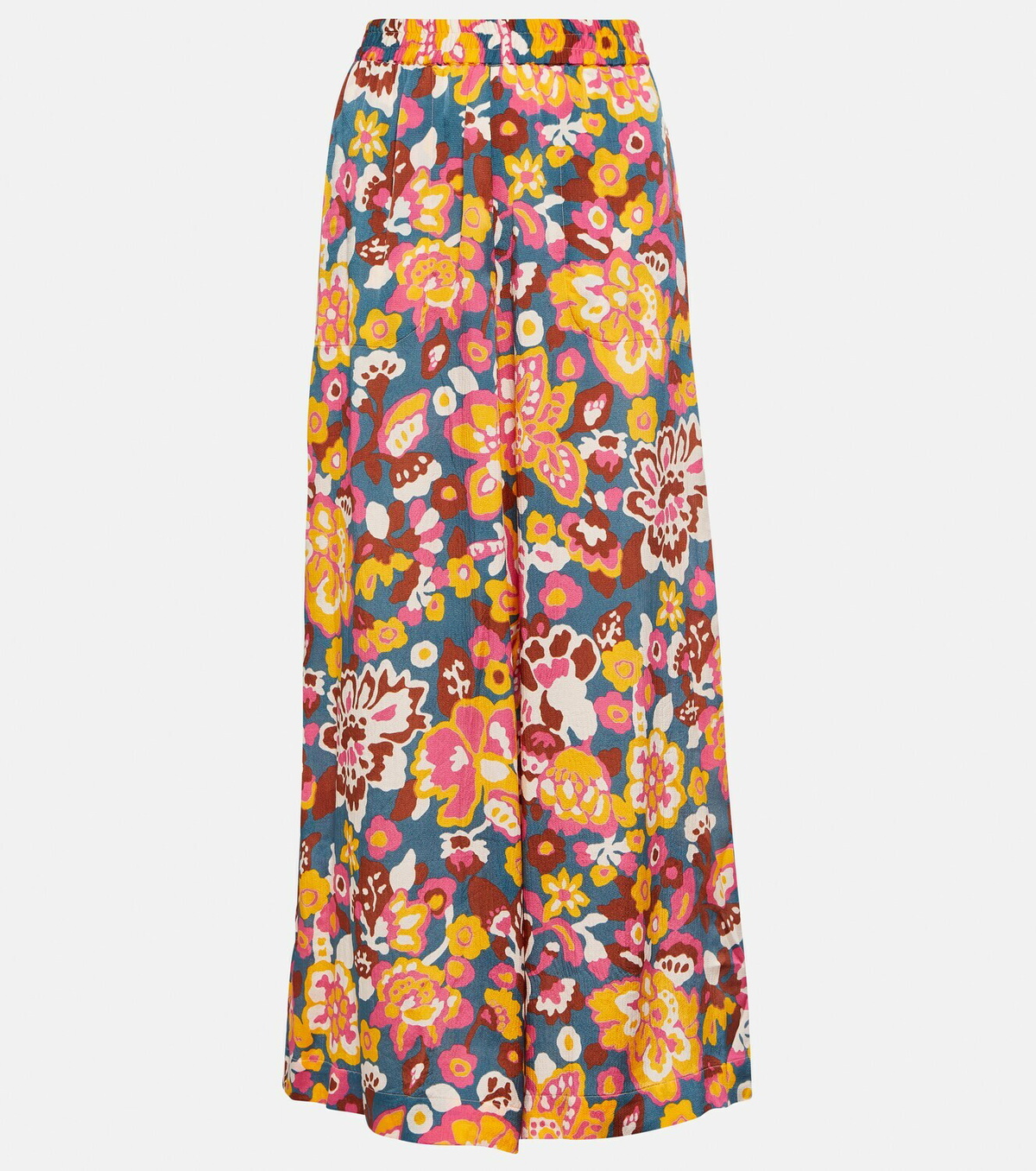 Eres Cactus floral silk and cotton pants ERES