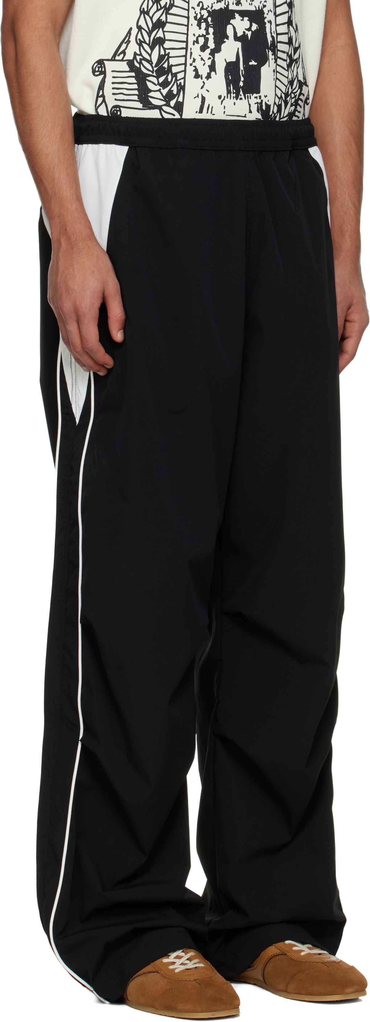 Rhude Black Ramona Piping Track Pants Rhude