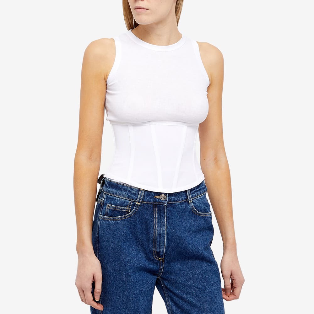 Viktoria & Woods Women's Sistine Corset Turtleneck Top in White ...