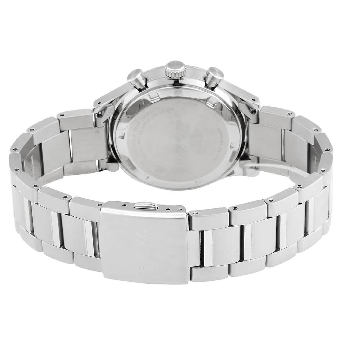 Seiko Dress Chronograph Quartz Black Dial Mens Watch SSB419P1 Seiko