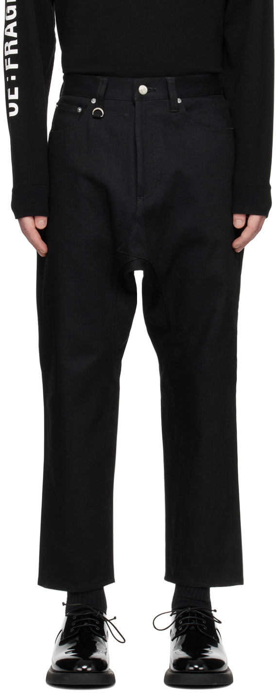 Uniform Experiment Black Snake Patch Jeans Uniform Experiment