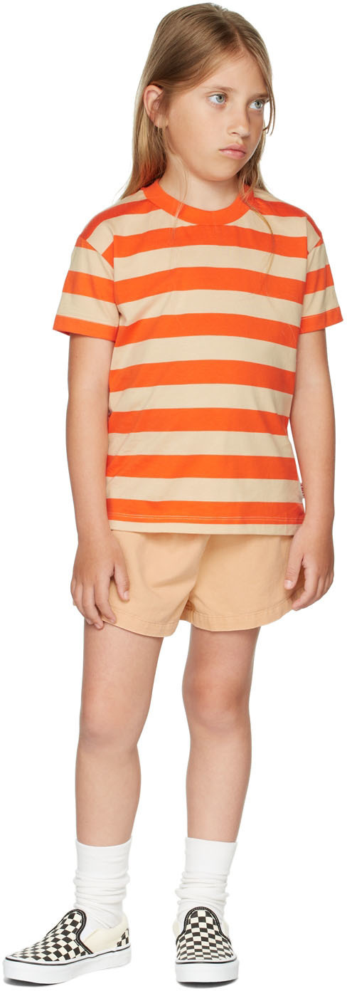 TINYCOTTONS Kids Orange Solid Shorts