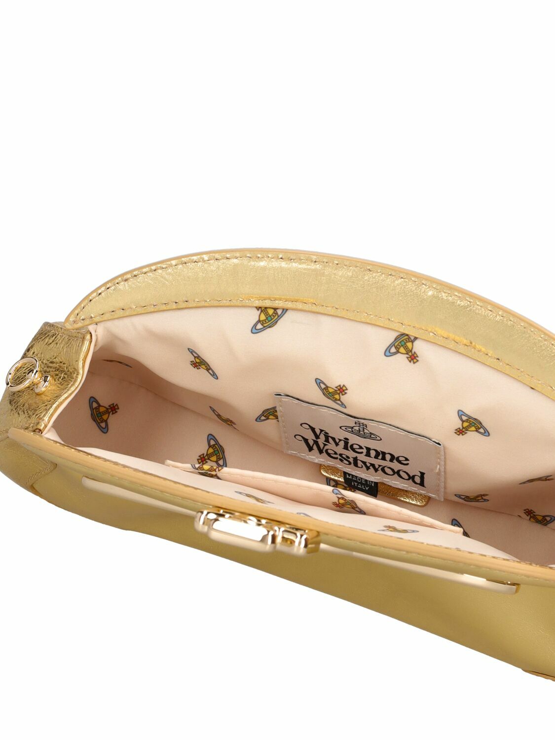 VIVIENNE WESTWOOD - Amber Leather Clutch Vivienne Westwood