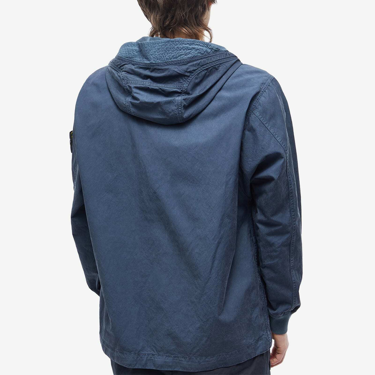 Stone Island Men's 2-Pocket Smock Jacket in Avio Stone Island
