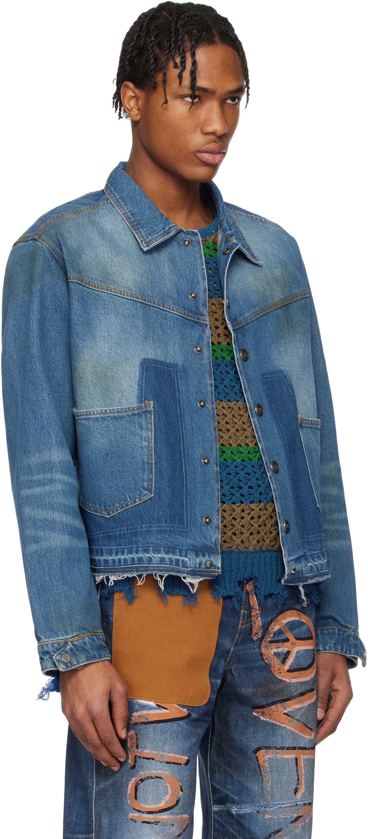 Andersson Bell Blue Rodeo Motorcycle Denim Jacket Andersson Bell