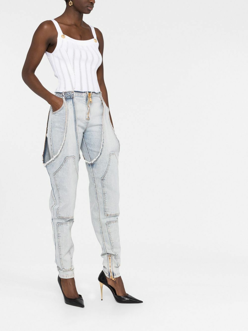 BALMAIN - Vintage Denim Jeans Balmain