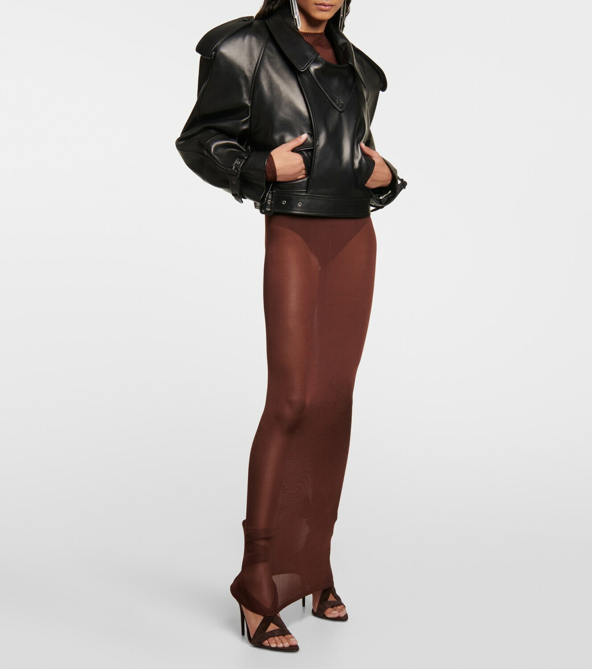 Saint Laurent - Deva 105 suede sandals Saint Laurent