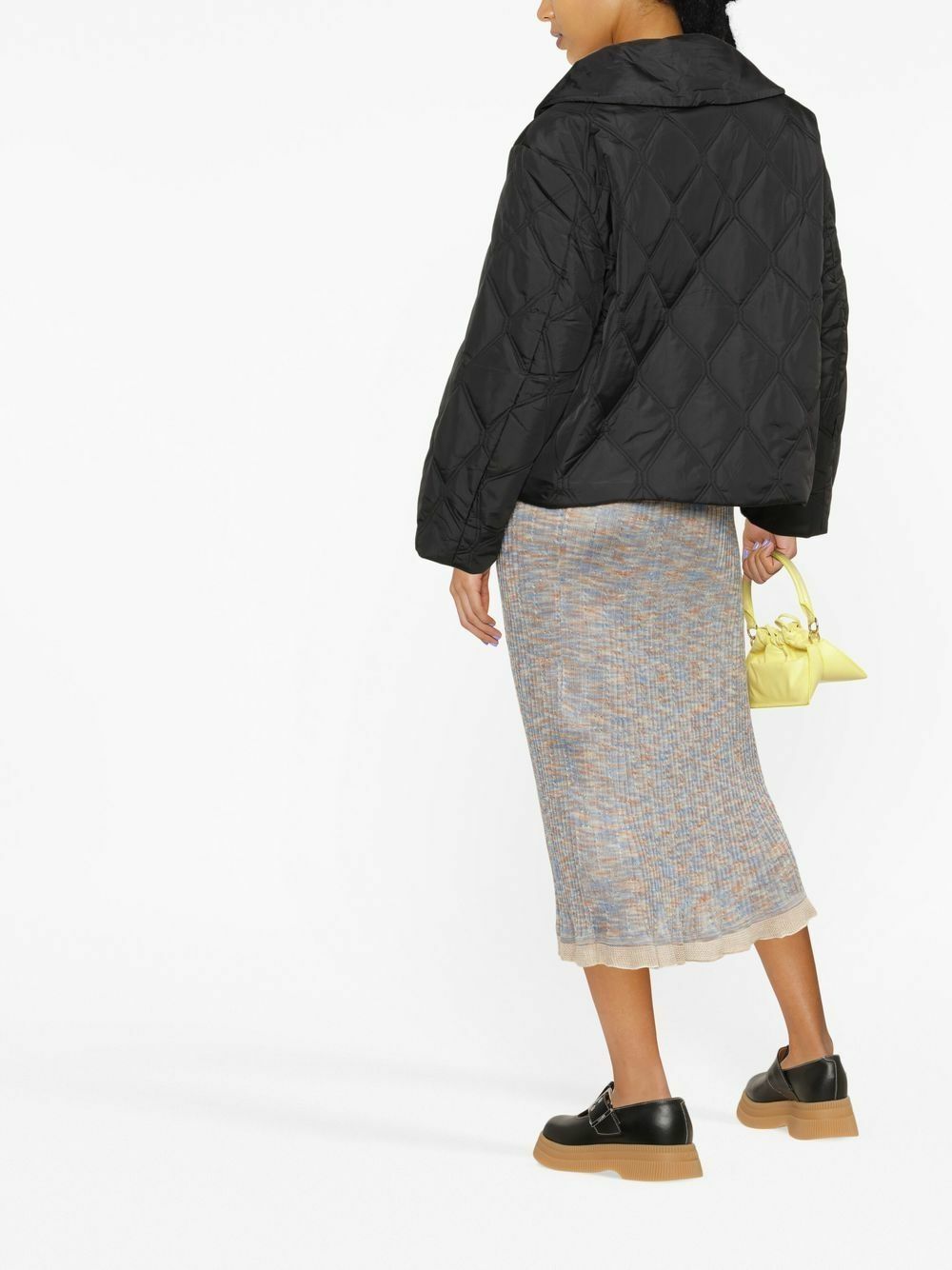 GANNI Black Quilted Jacket GANNI