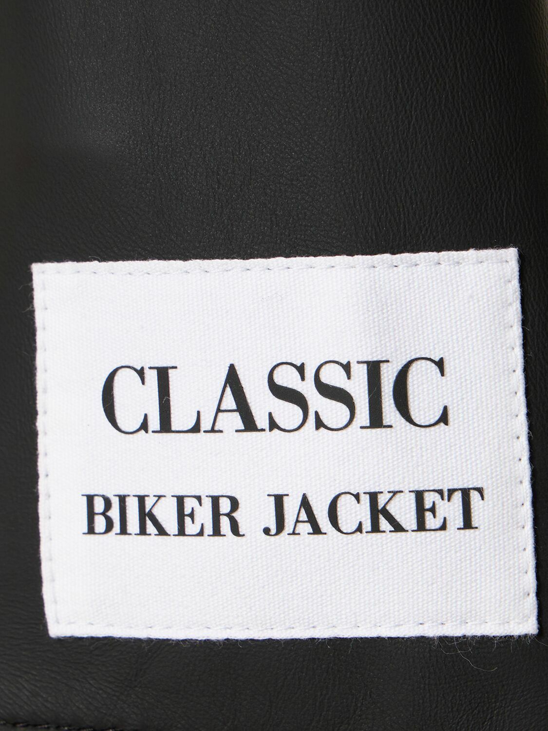 MOSCHINO - Faux Leather Biker Jacket Moschino