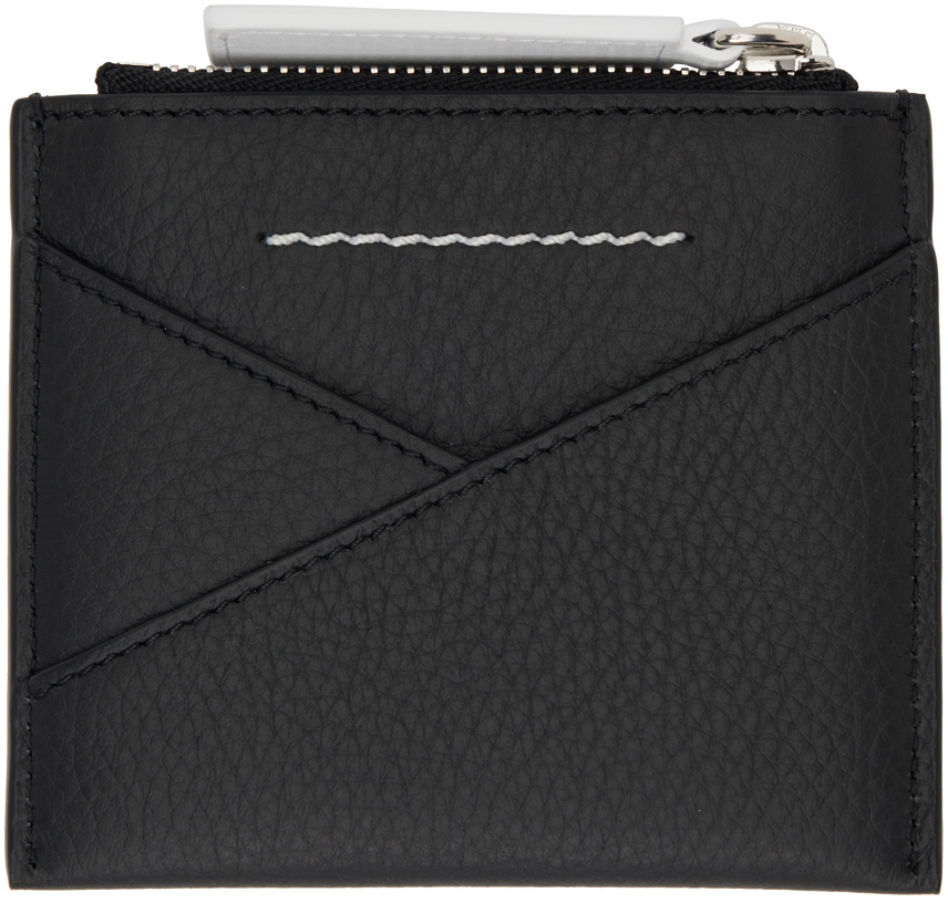MM6 Maison Margiela Black Triangle 6 Card Holder MM6 Maison Margiela