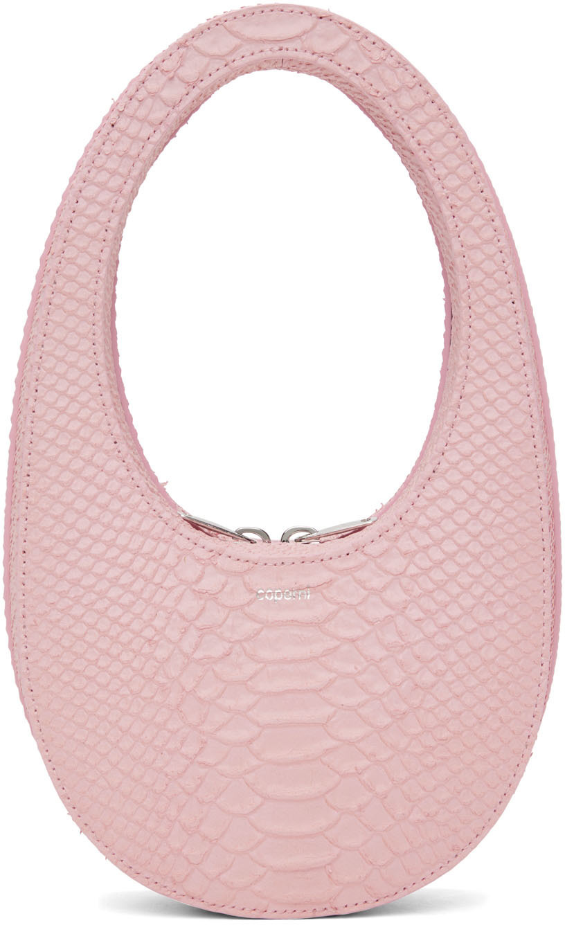 Coperni Pink Mini Croc Swipe Bag Coperni