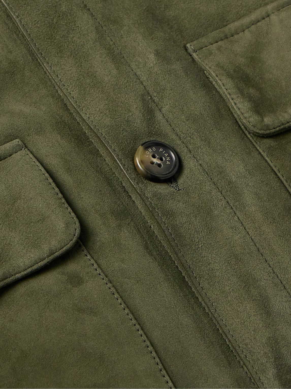 Loro Piana - Suede Overshirt - Green Loro Piana