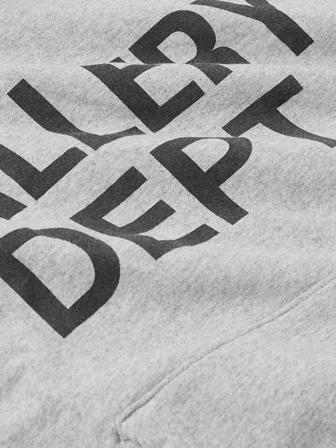 Gallery Dept. - Logo-Print Appliquéd Cotton-Jersey Hoodie - Gray ...
