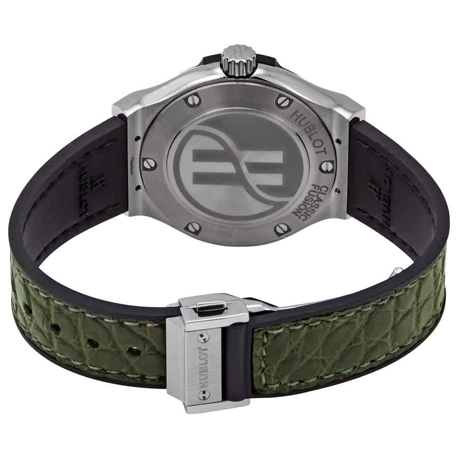 Hublot Classic Fusion Quartz Green Dial Ladies Watch 581.NX.8970.LR Hublot