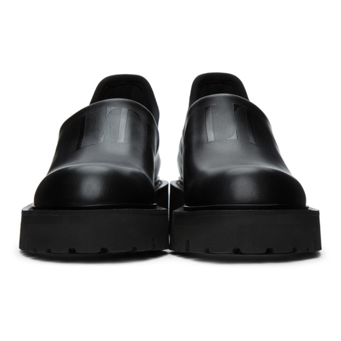 Valentino Black Valentino Garavani Tonal VLTN Loafers Valentino Garavani