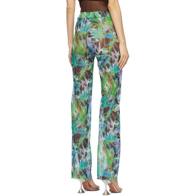 KIM SHUI SSENSE Exclusive Green Mesh Lounge Pants KIM SHUI