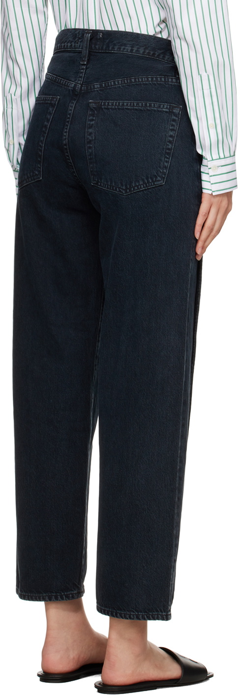 AGOLDE Black Fold Jeans AGOLDE