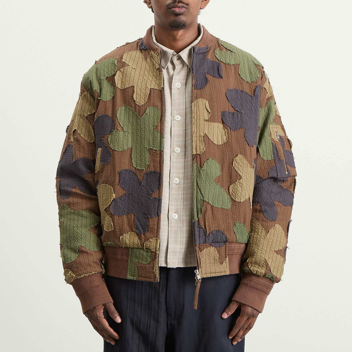 Kardo Men's Max Camo Bomber Jacket in Olive Kardo