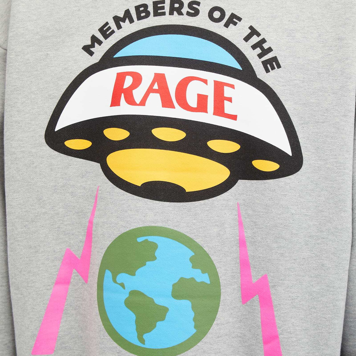 Members of the Rage Men's UFO Jumper in Heather Grey Members of the Rage