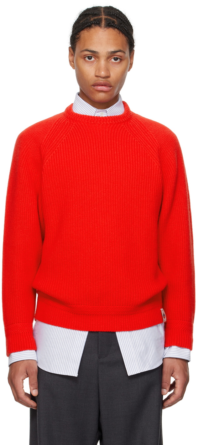 Bally Red Merino Wool Sweater Bally