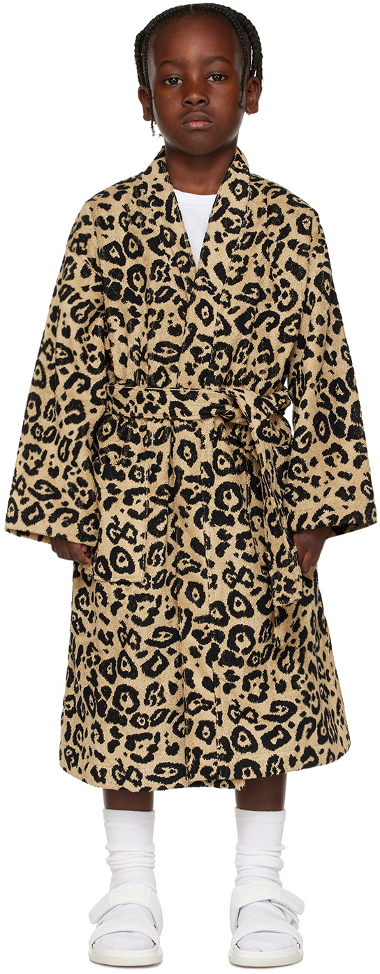 OAS Kids Beige Leopard Bathrobe OAS