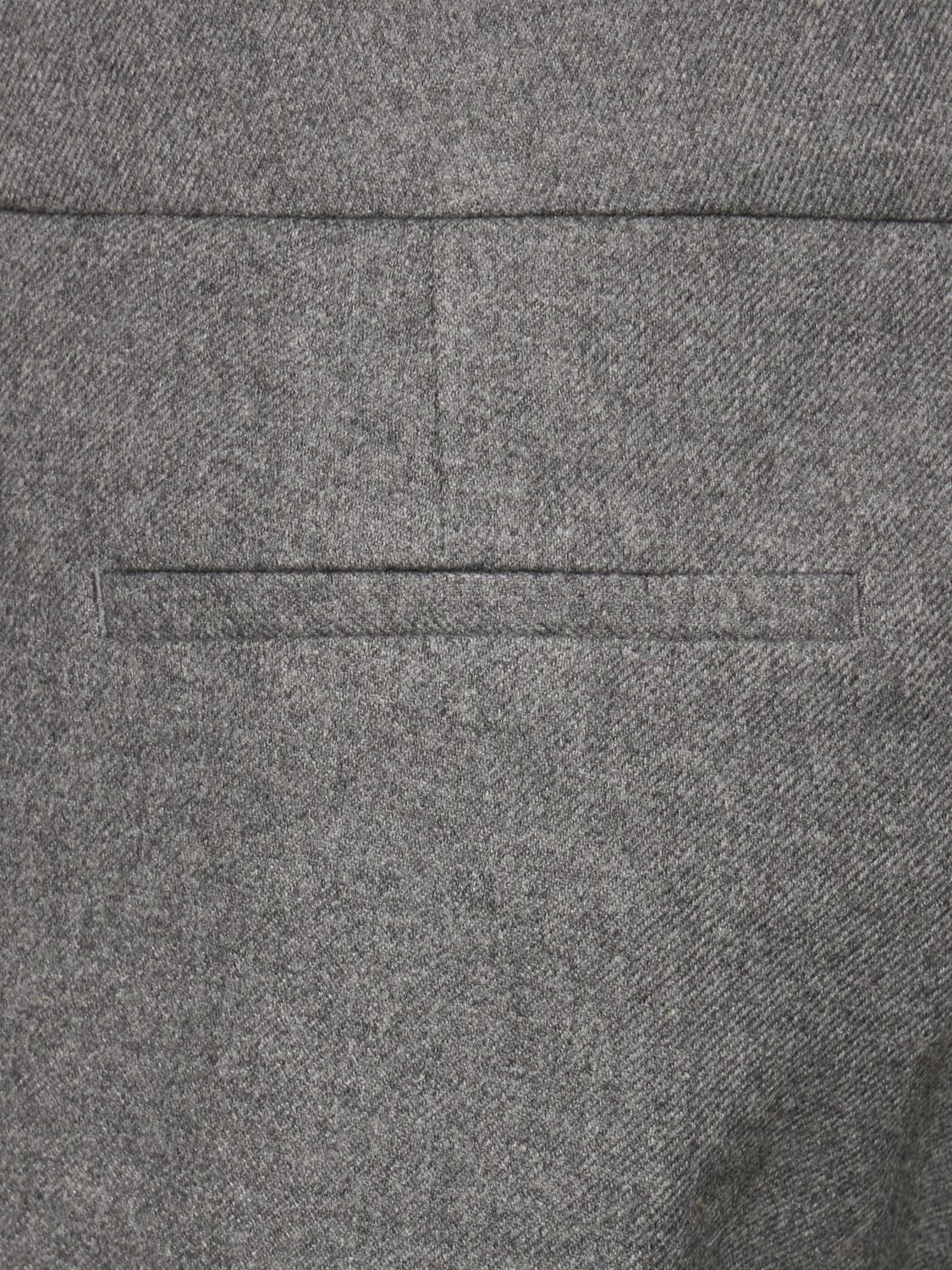 MONCLER Wool Blend Flannel Pants Moncler
