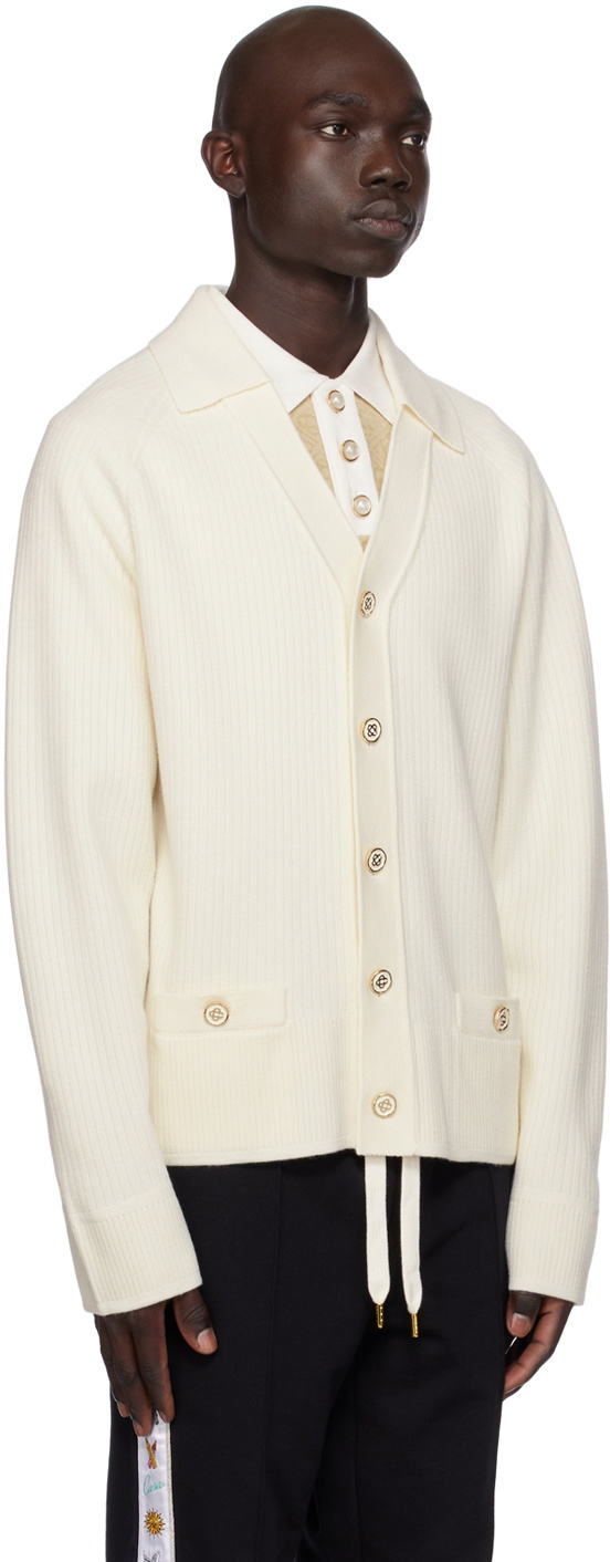 Casablanca Off-White Button Cardigan Casablanca