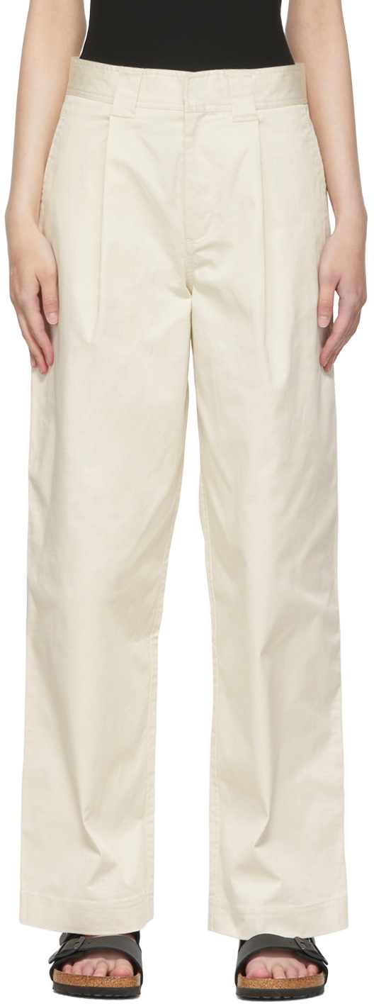 6397 Off-White Full Break Trousers 6397