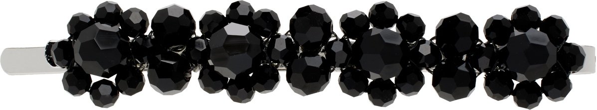 Simone Rocha Silver & Black Flower Hair Clip Simone Rocha