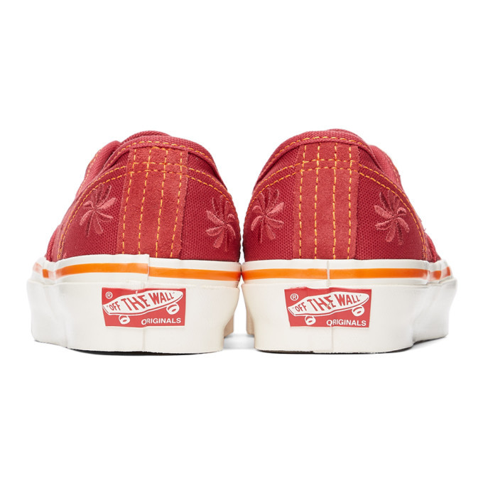 Vans Red Embroidery OG Authentic LX Sneakers Vans