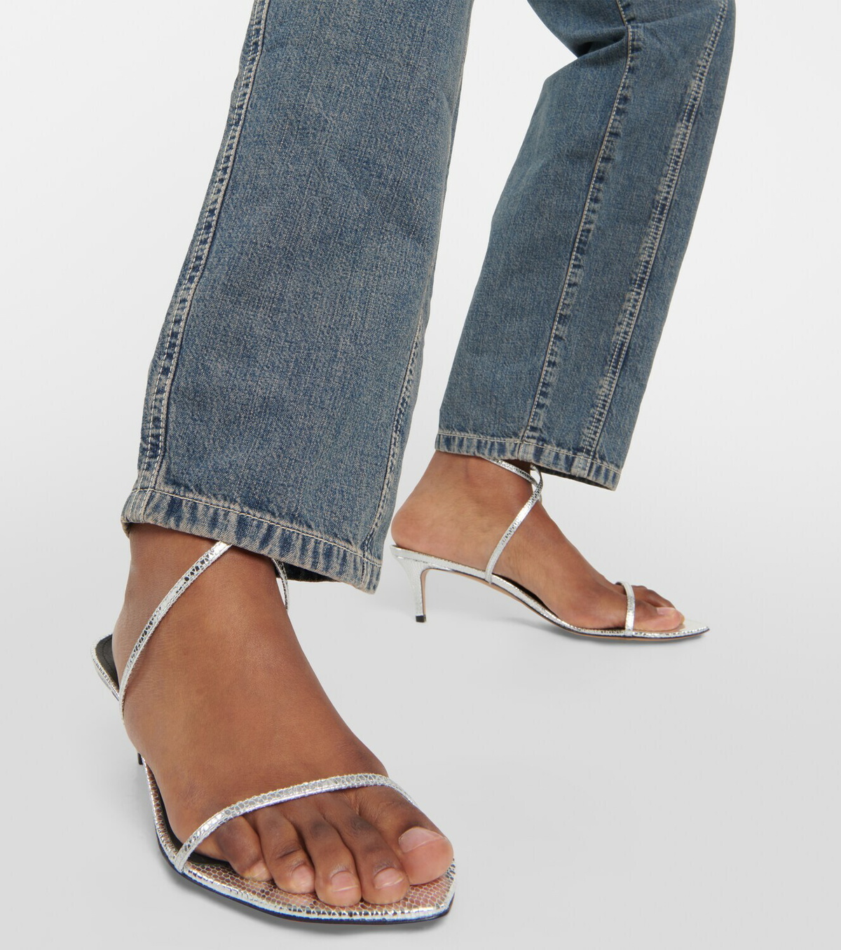 Isabel Marant Metallic leather sandals Isabel Marant