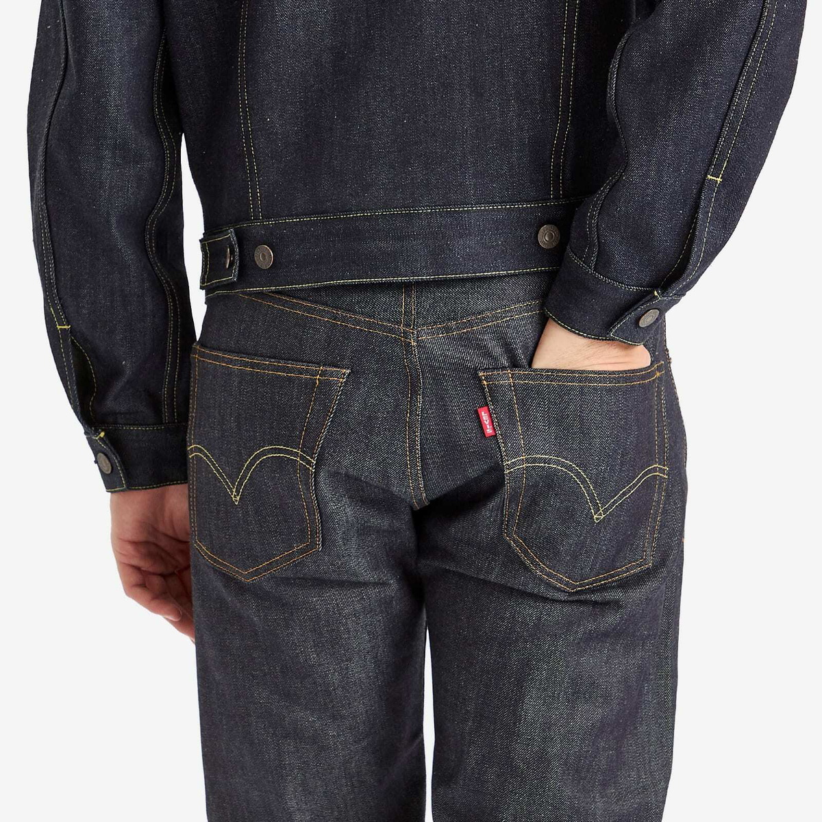 Levi's Men's LVC 1947 501® Selvedge Jeans in Organic Rigid 1947 Levi's Red