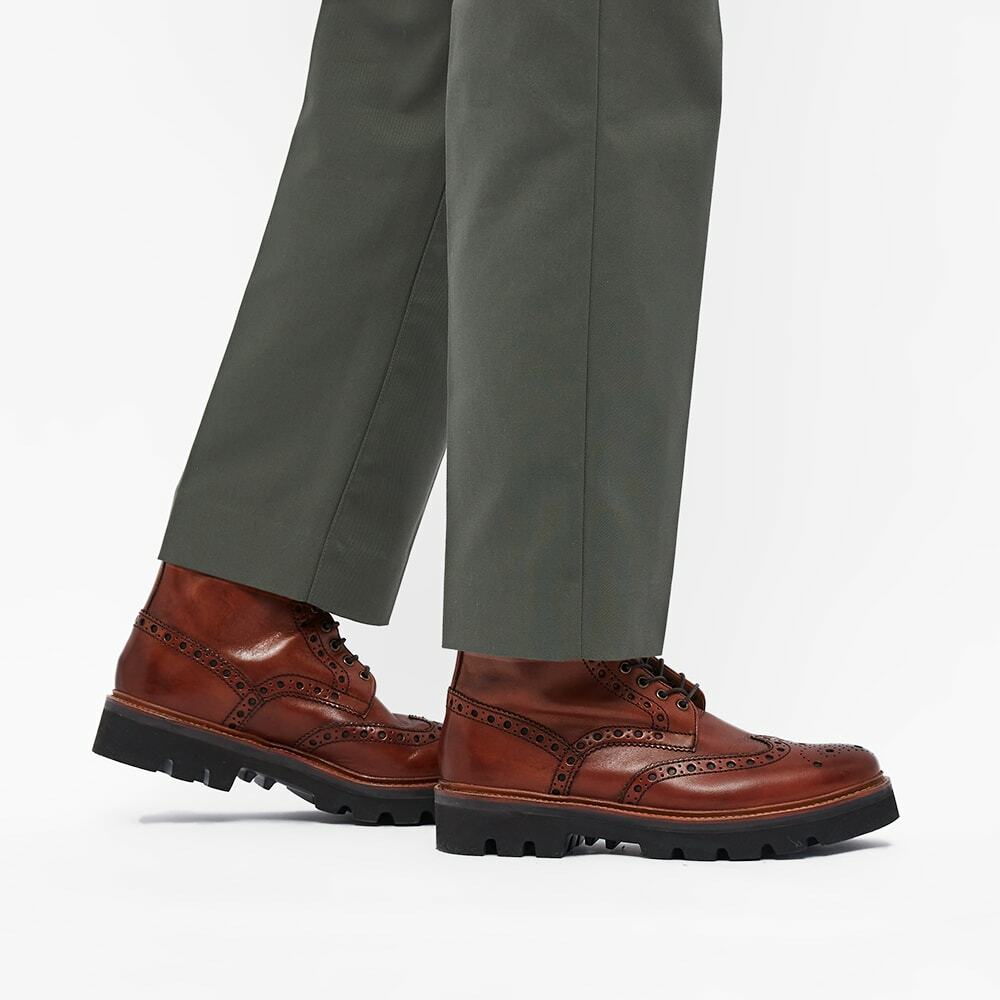 Grenson Men's Fred Lug Boot in Tan Grenson