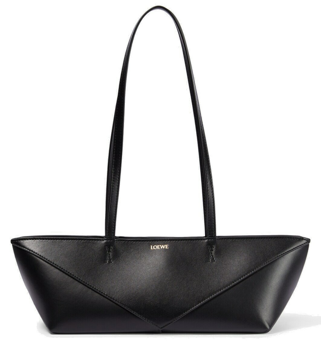 Loewe Puzzle Fold Medium cropped leather tote bag Loewe