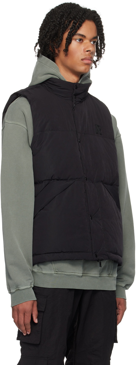 Represent Black Patch Down Vest Represent