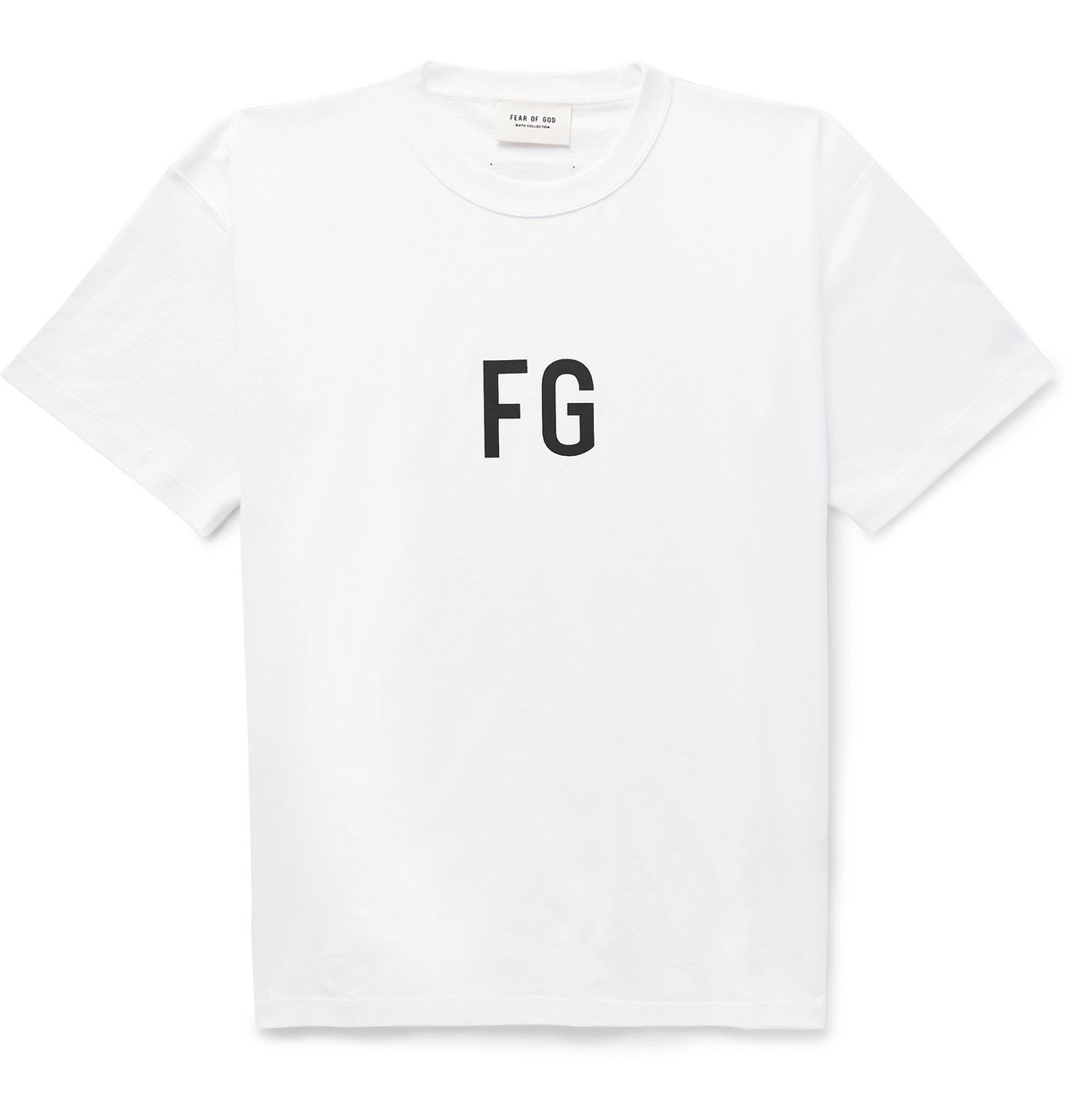Fear of God - Logo-Print Cotton-Jersey T-Shirt - White Fear Of God