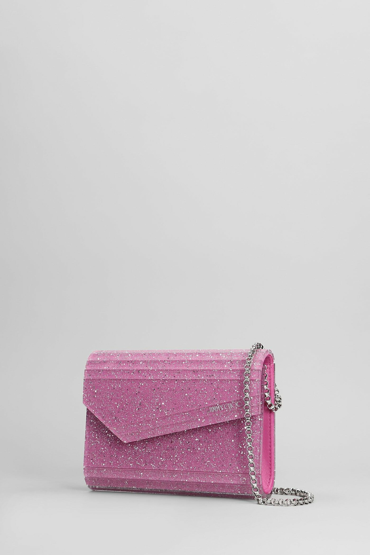 Jimmy Choo Candy Clutch In Fuxia Acrylic Jimmy Choo