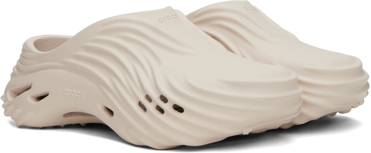 Crocs Beige Echo Wave Clogs Crocs
